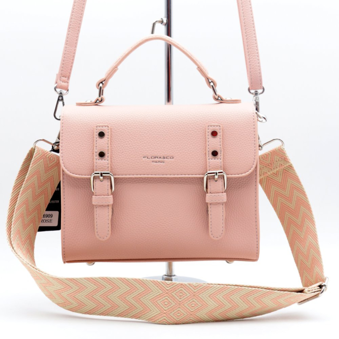 Sac à main Flora&Co façon cartable simili-cuir rigide 0924011